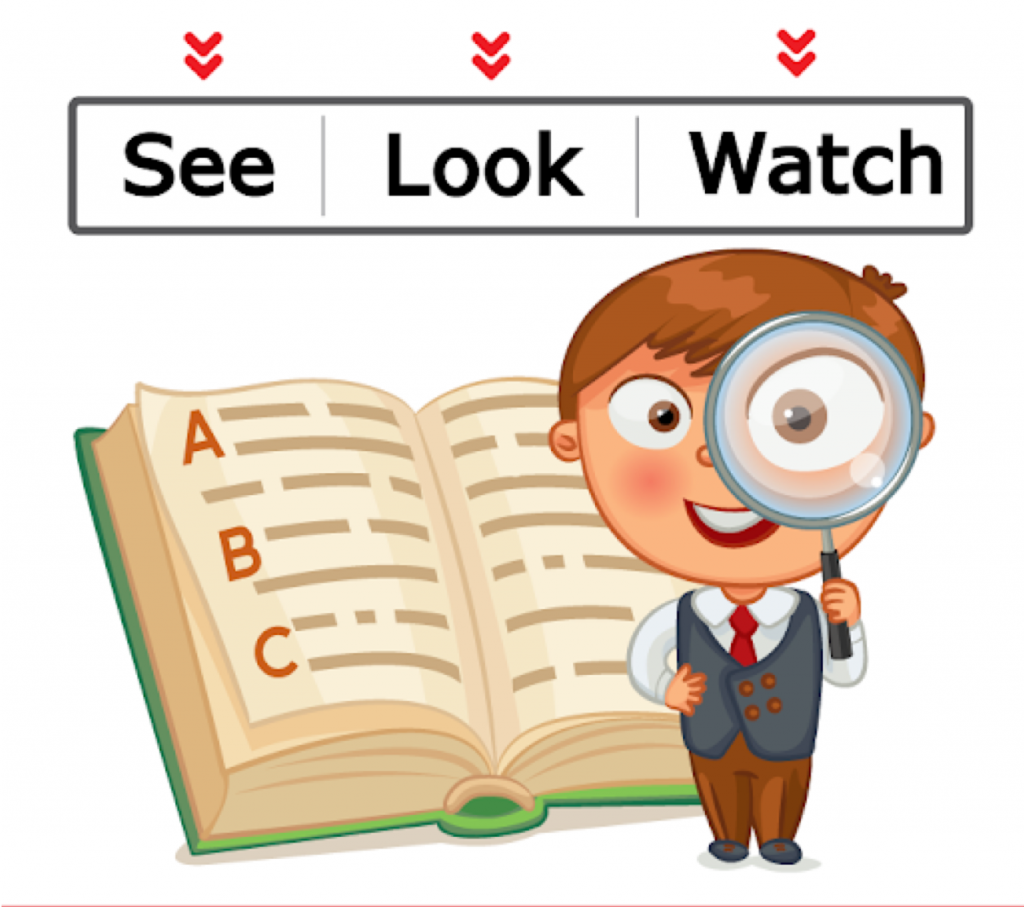 Phân biệt See Look Watch chuẩn xác nhất - Obie World English